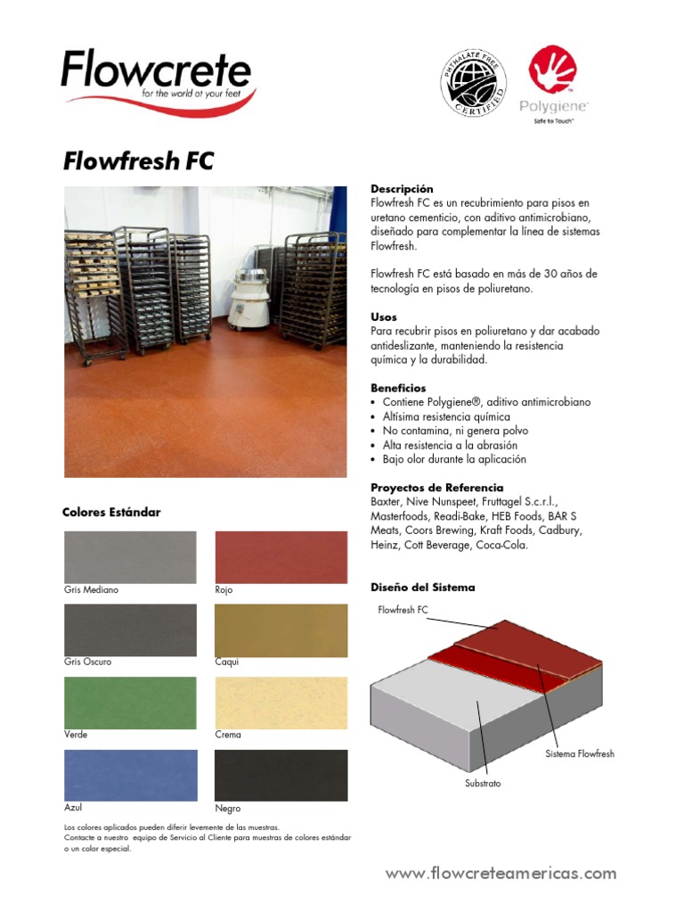 Flowfresh FC - V1 - ESP | PDF | Hormigón | Color