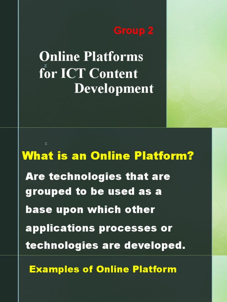 Empowerment Technology Online Platforms For ICT ContentDevelopment ...
