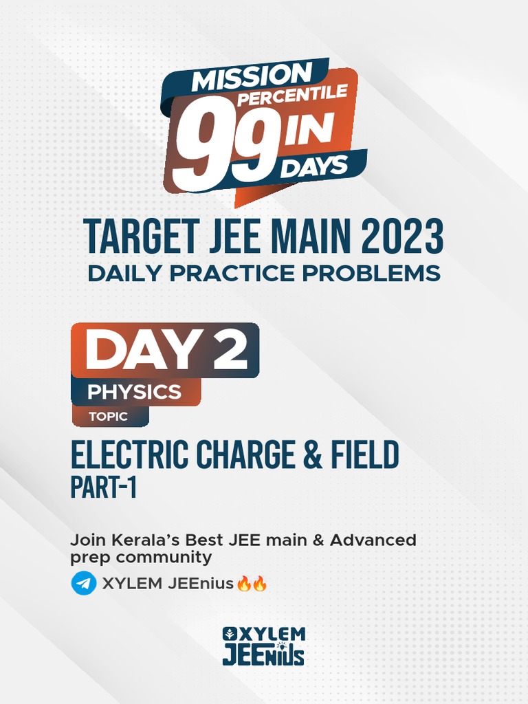 Electric Charge & Field DPP - Day 02 | PDF