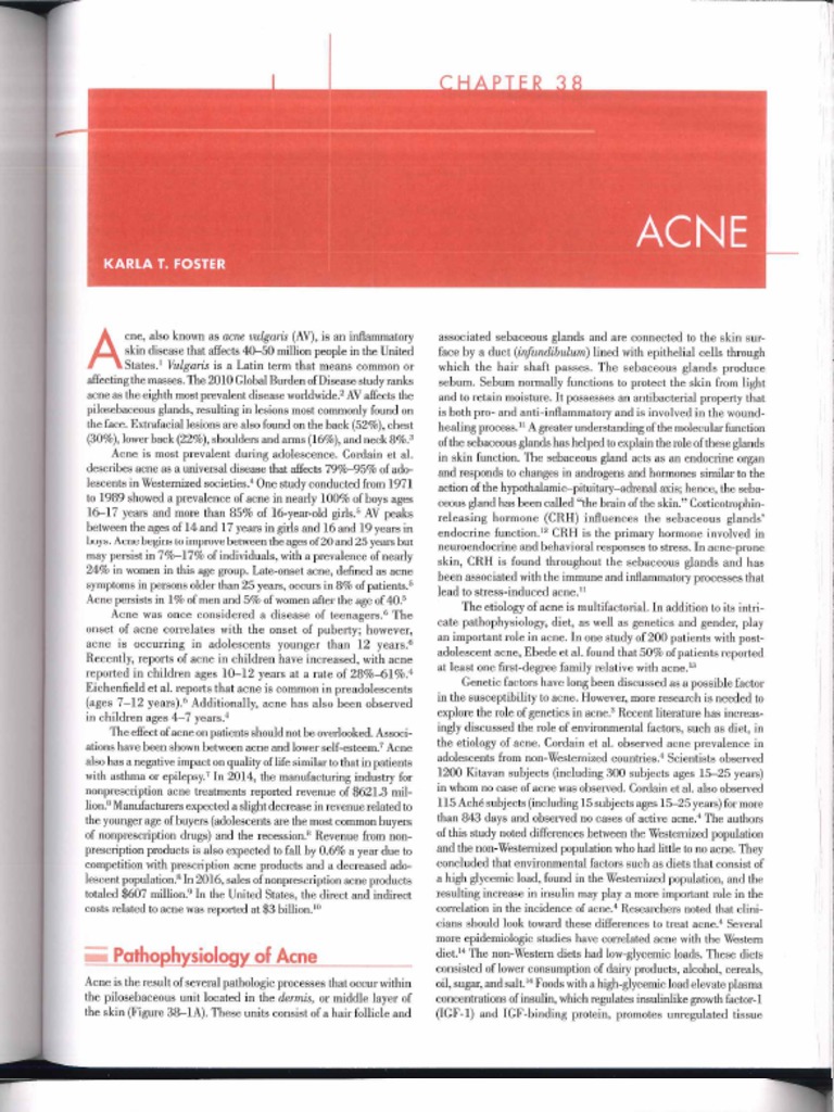 Chapter 38. Acne | PDF