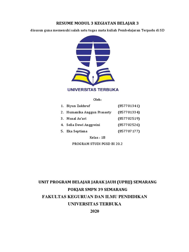 Resume Modul 3 Kegiatan Belajar 3 Kelompok 5 | PDF
