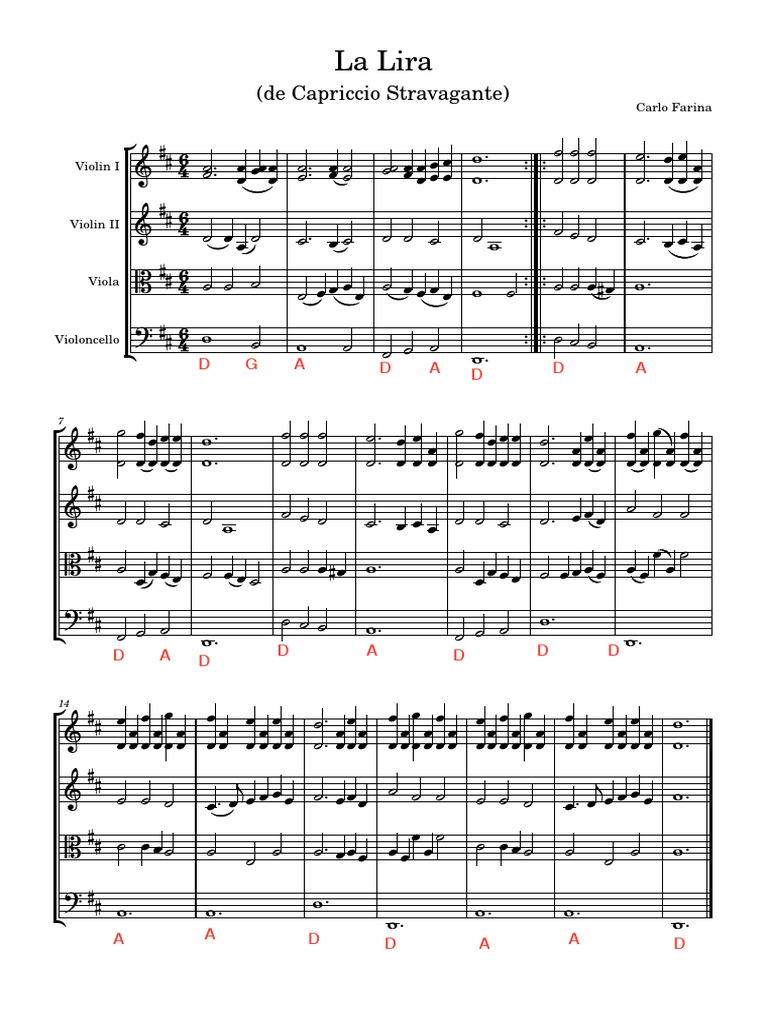 La - Lira - Carlo Farina | PDF