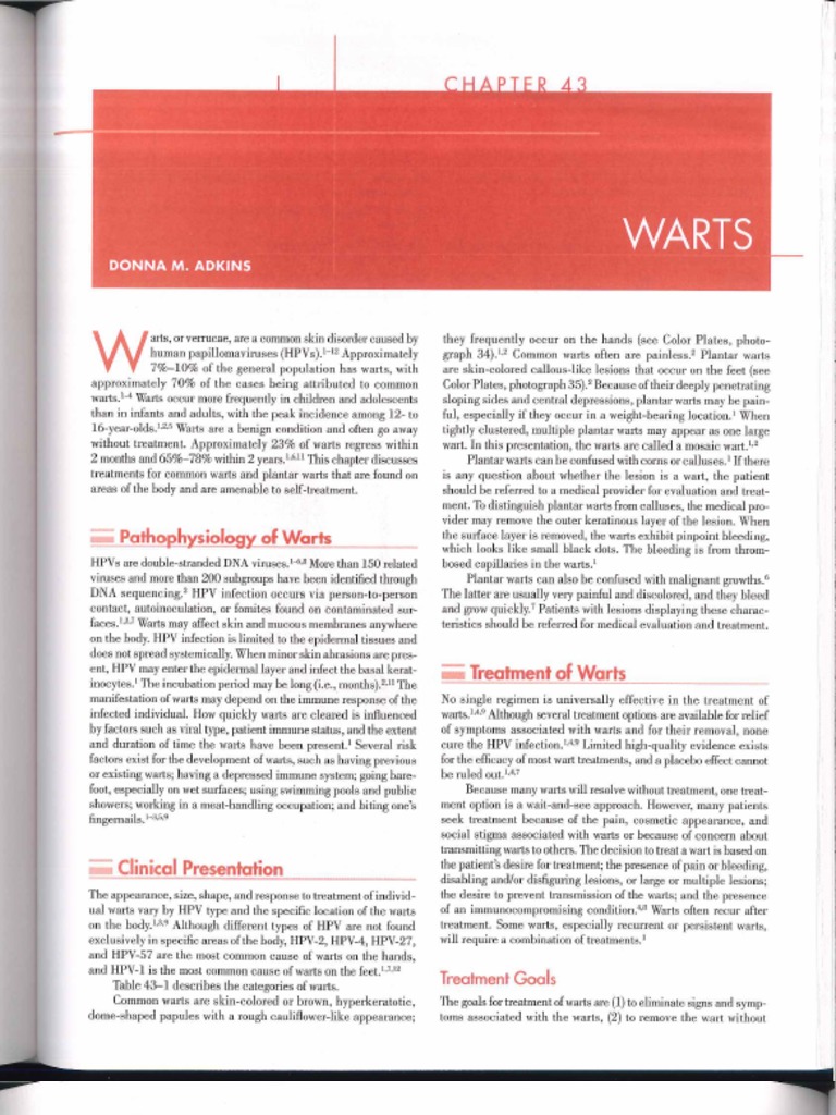 Chapter 43. Warts | PDF