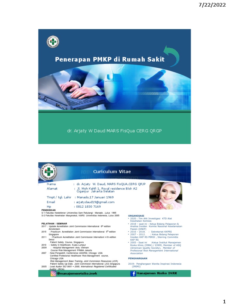 Penerapan PMKP RS Arjaty Daud 2022 | PDF | Health Care | Medicine