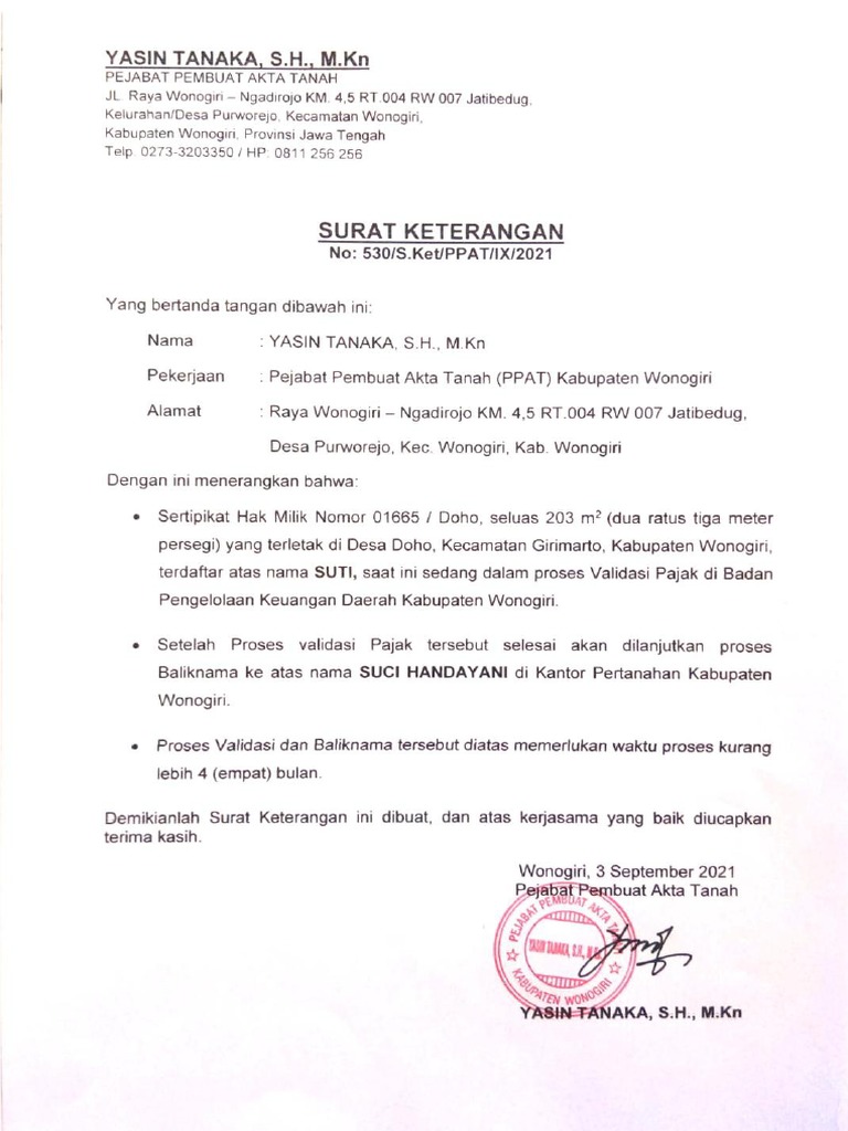 08 Covernote Notaris | PDF