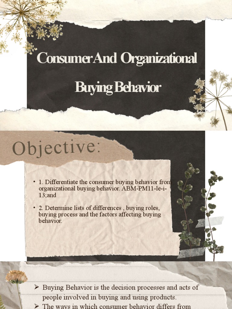 Distinguishing Buying Behaviors | PDF | Behavior | Consumer Behaviour