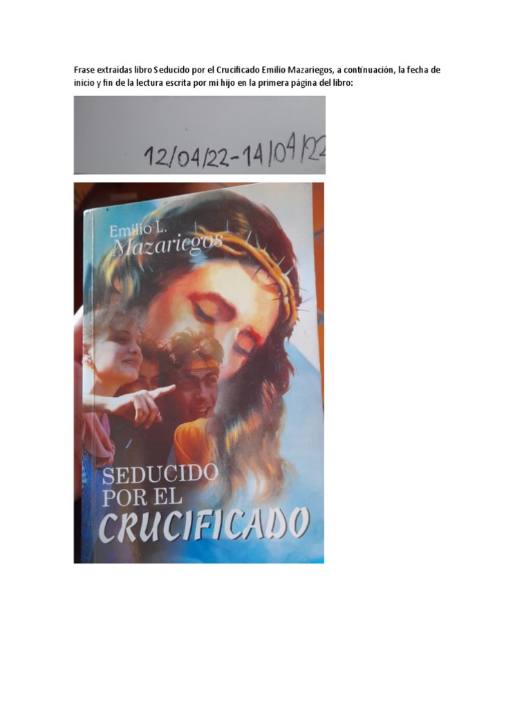 Frase Extraídas Libro Seducido Por El Crucificado Emilio | PDF | Jesús | Amor