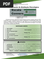 Tabela de Interpretação Da Escala de Conners | PDF | Métodos e ...