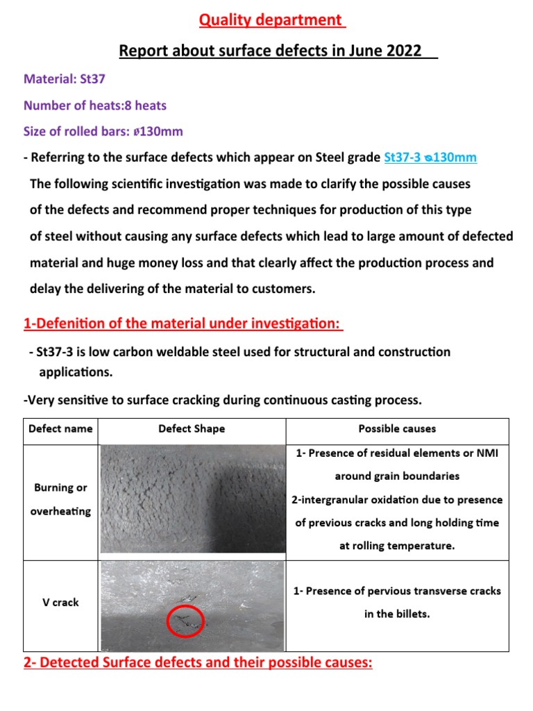 St37 Defects | PDF | Steel | Fracture