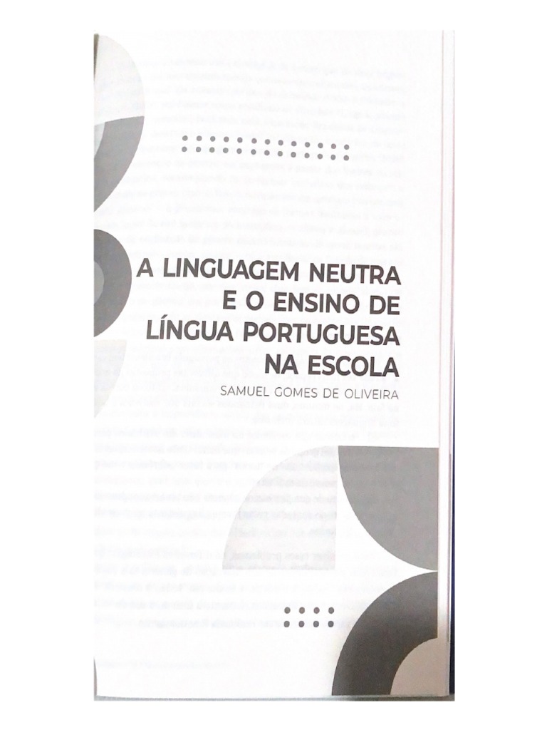 OLIVEIRA, Samuel Gomes - A Linguagem Neutra e o Ensino de Língua ...