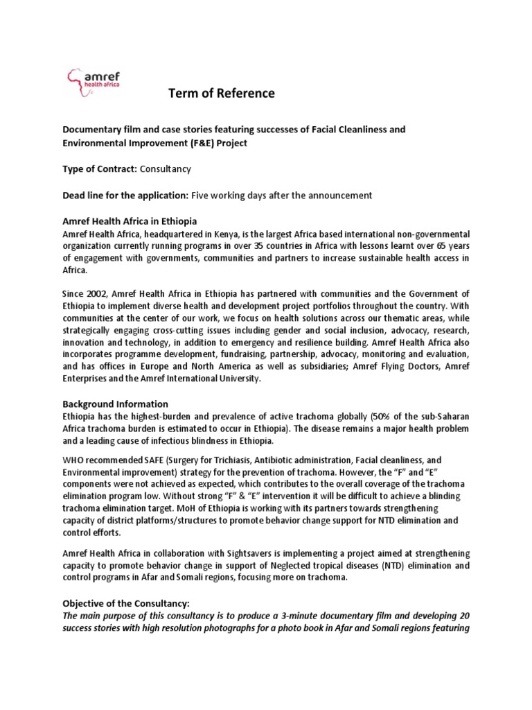 Term of Reference | PDF