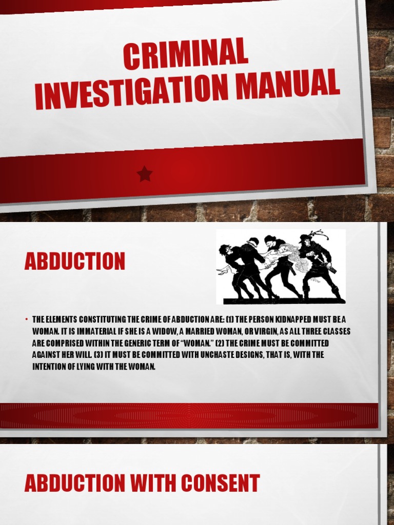 Criminal Investigation Manual | PDF | Crimes | Crime & Violence