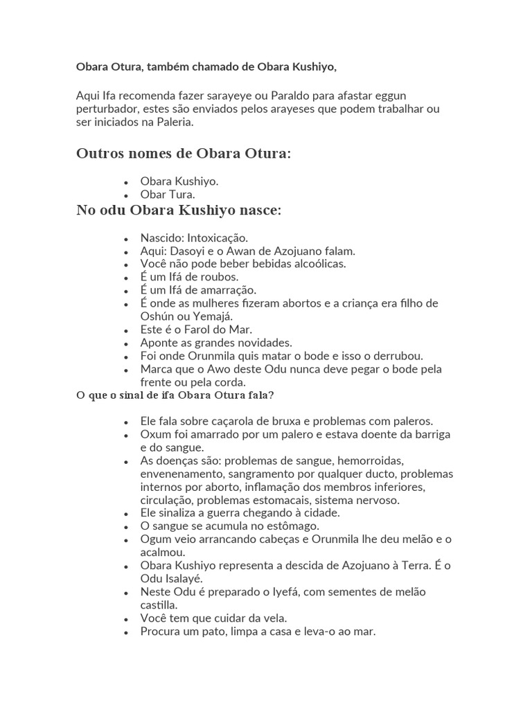 Obara Otura | PDF | Família | Mulher