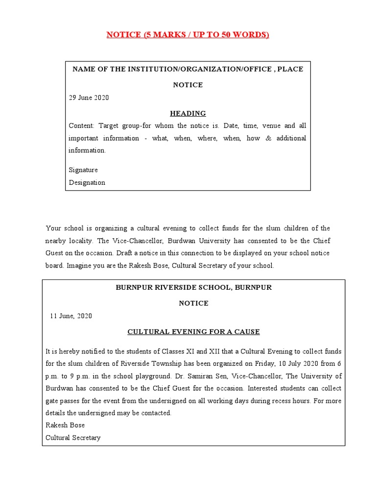 Notice, Poster | PDF