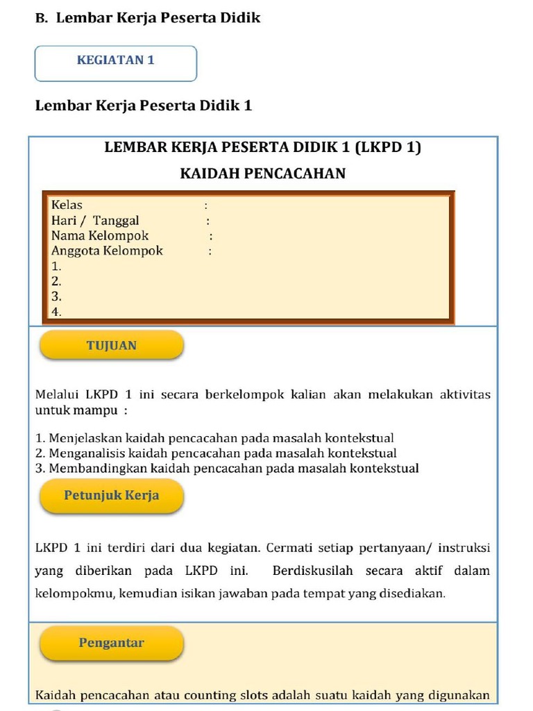 LKPD 1 | PDF