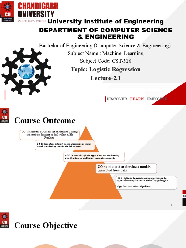 P 2.1 Logistic Regression | PDF | Machine Learning | Logistic Regression
