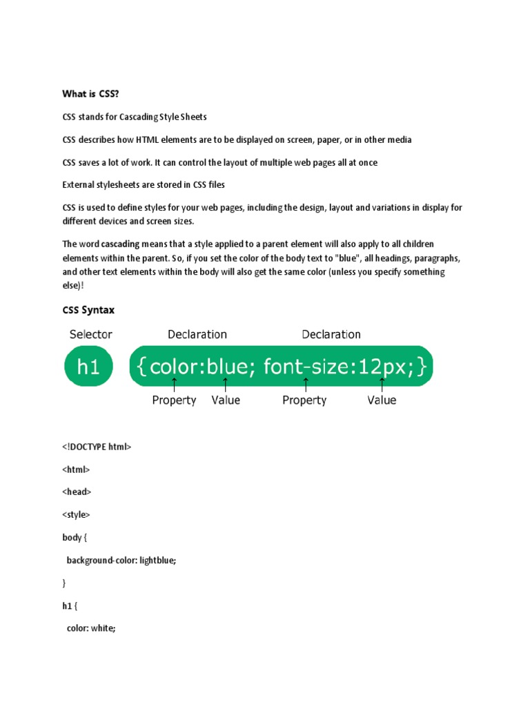 Unit2 Css Pdf