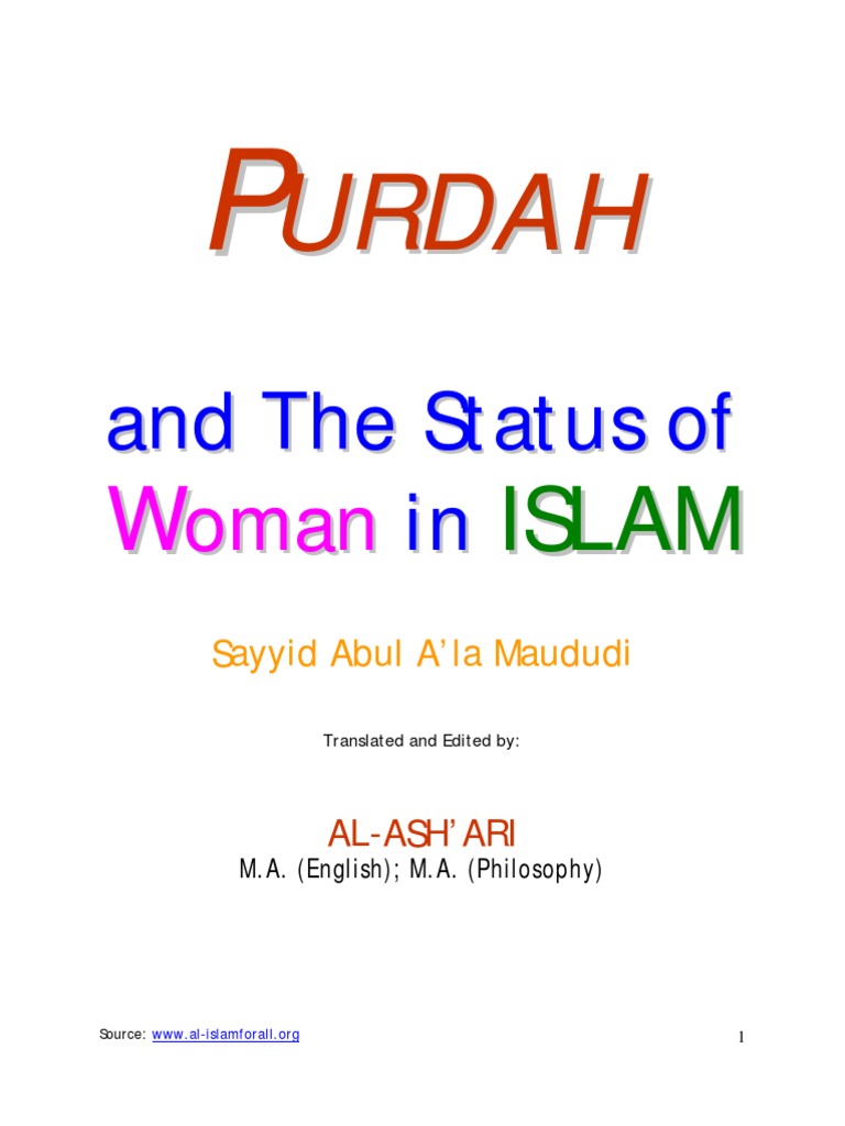Purdah and The Status of Women in ISLAM by Maududi | PDF