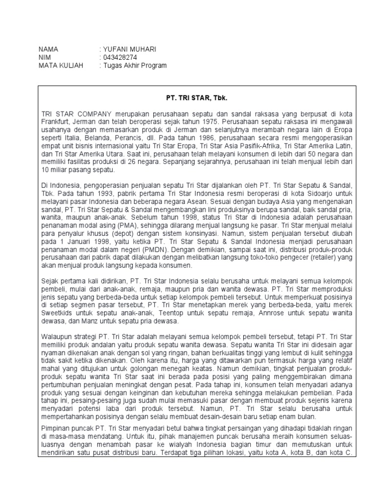 Dini Amalia - 043428045 - TAP - Tugas 1 | PDF