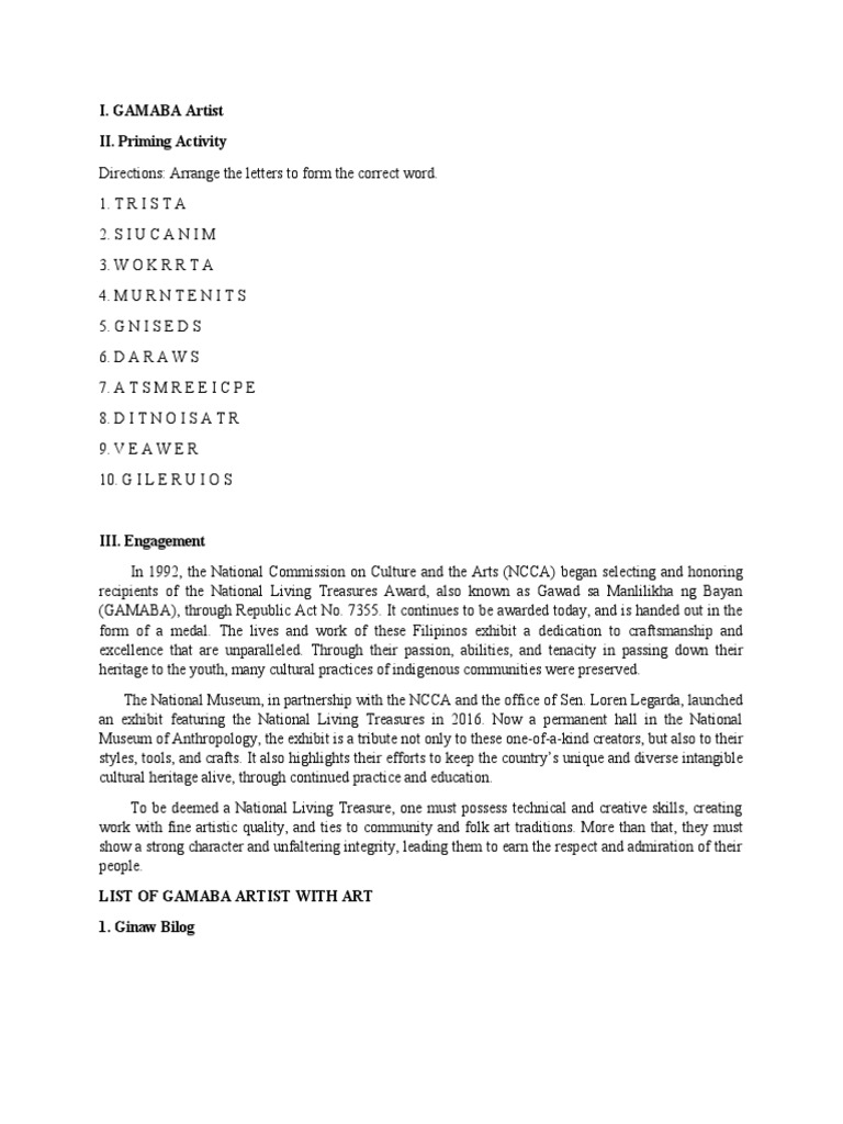 Written Report in Art Appreciation | PDF | Weaving | Philippines