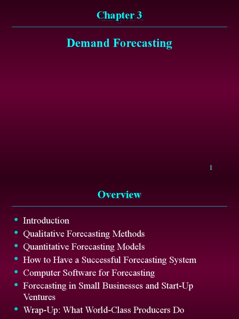 Chapter3 ForecastPOM | PDF | Forecasting | Moving Average