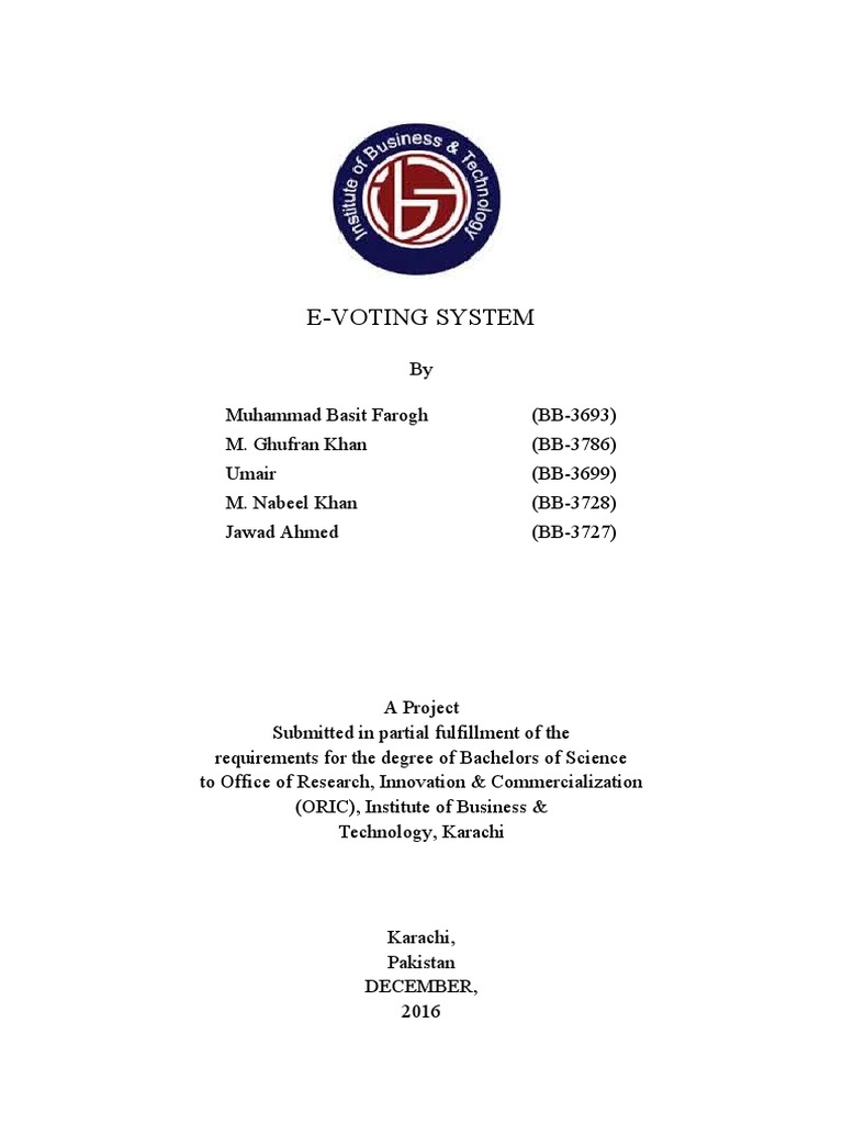 May Diagram - E-VOTINGSYSTEM | PDF | Electronic Voting | Fingerprint