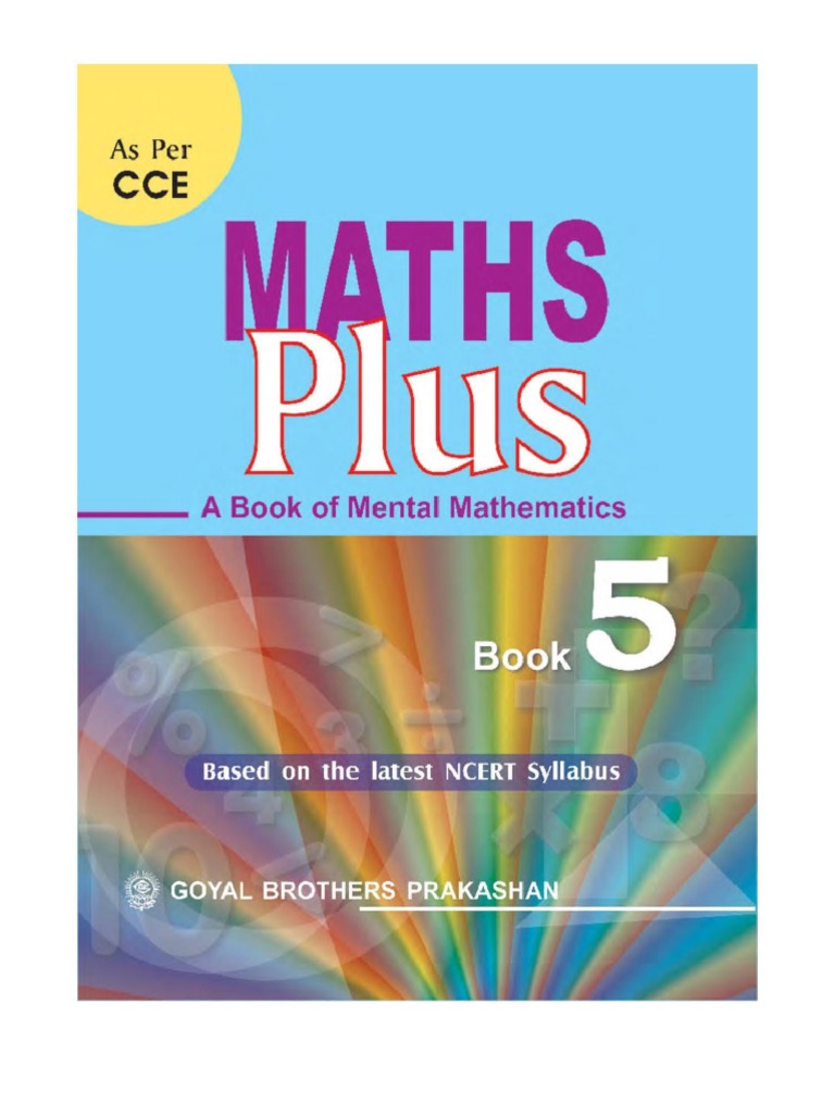Maths Plus - A Book of Mental Mathematics For Class-5 | PDF