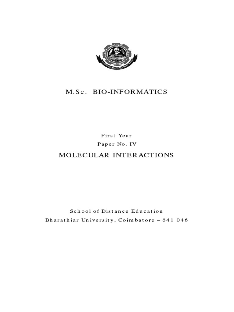 07AMSBI14 - M.SC Bio-Informatics Molecular Interactions | PDF ...