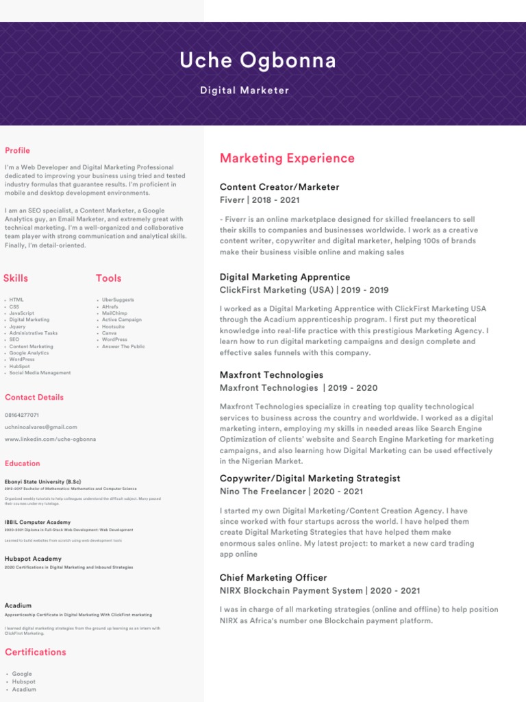 Acadium Accelerator Template | PDF | Digital Marketing | Marketing