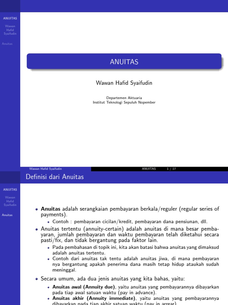 Anuitas | PDF