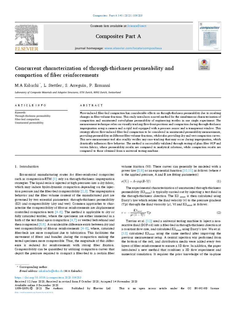 Concurrent Characterization Of Through Thickness P Pdf Composite Material Flow Measurement
