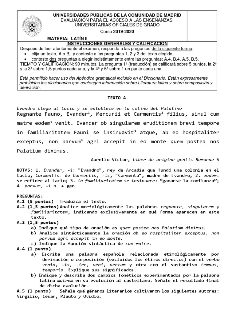 Latin II | PDF | Verbo | latín