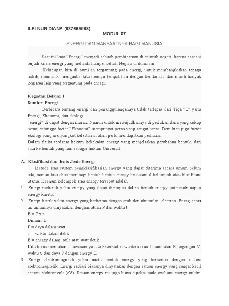 Modul 7 Mtei Pem - Ipa SD | PDF