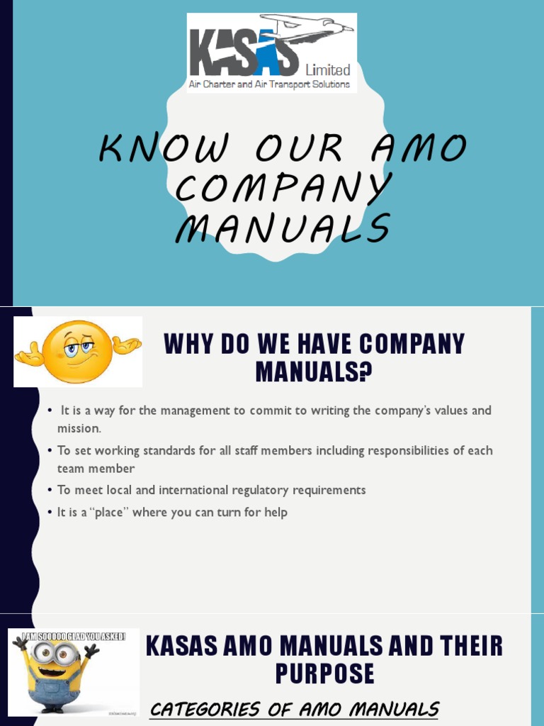 Kasas AMO Manuals Overview | PDF | Business