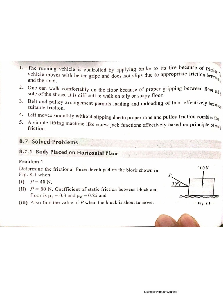 Friction Engineering Mechanics | PDF