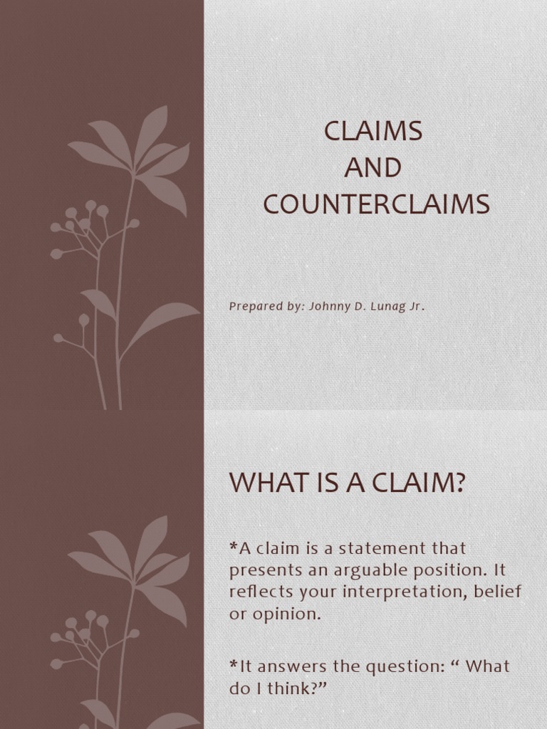 Claims | PDF | Cognition