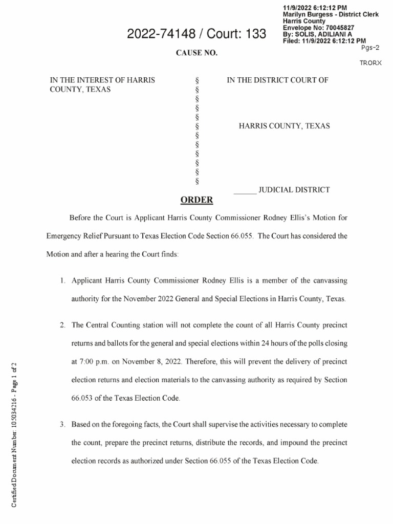 Signed Order | PDF | Politics
