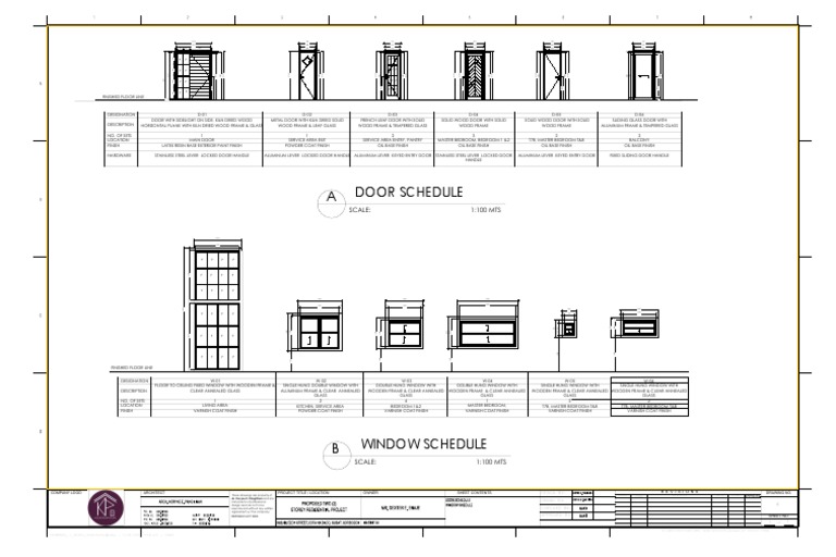 Door and Windows Schedule | PDF | Door | Window