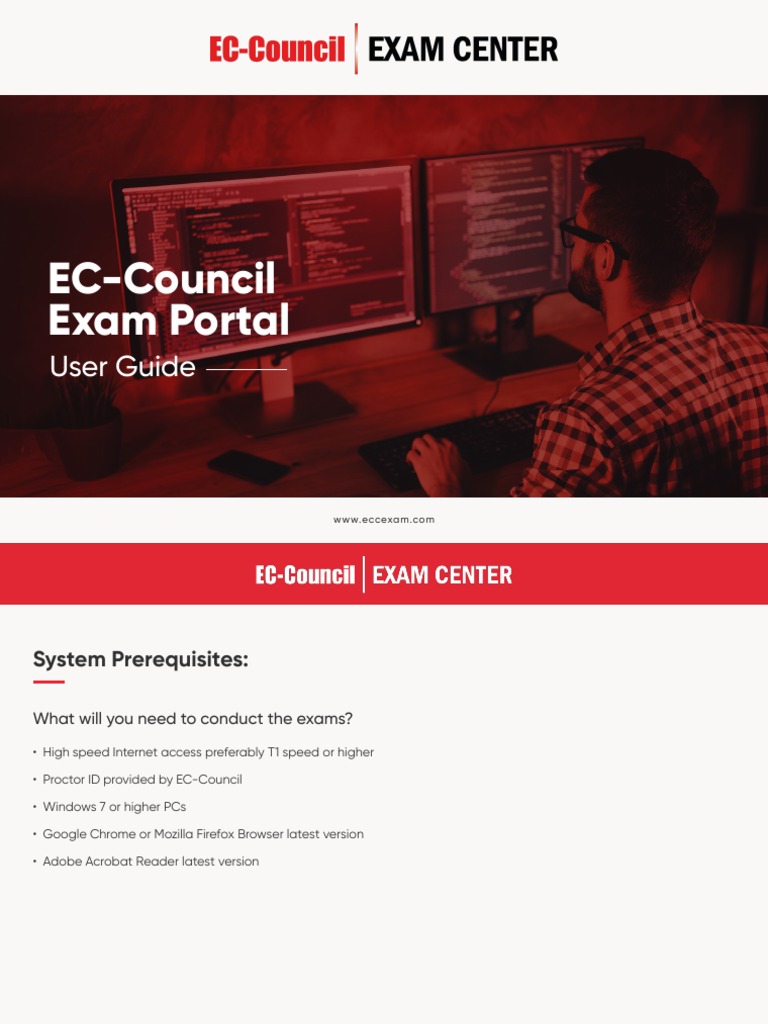 ECC Exam Center User Guide | PDF | Test (Assessment) | Login