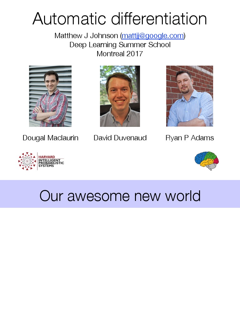 Deeplearning2017 Johnson Automatic Differentiation 01 | PDF | Mathematical Analysis ...