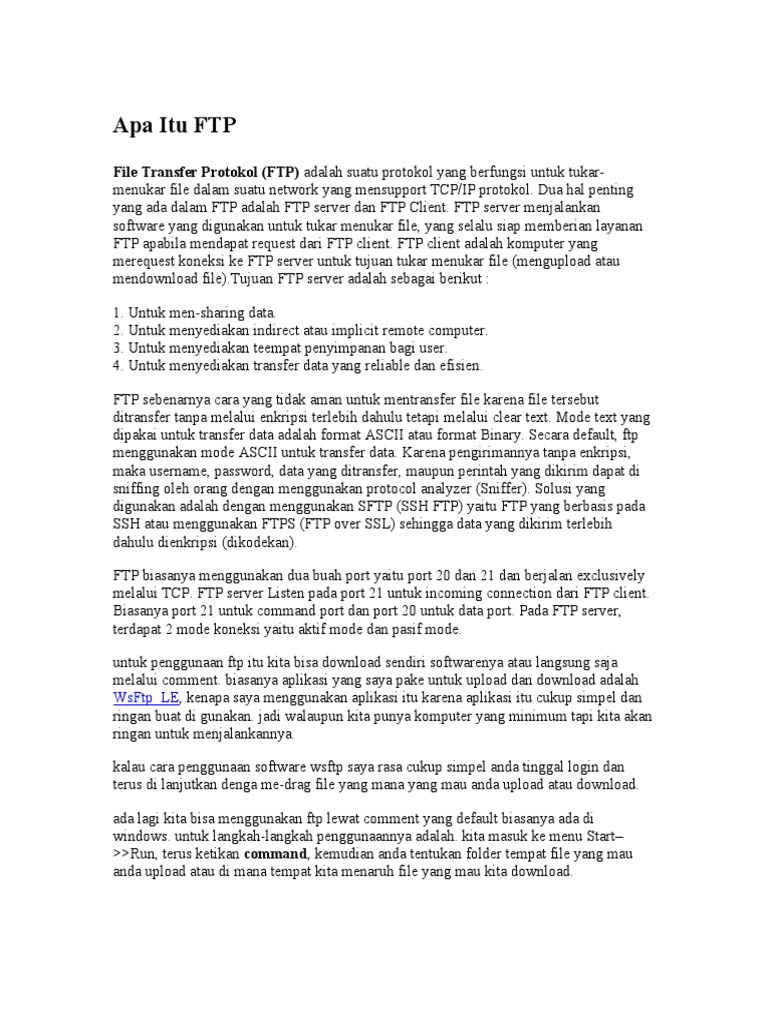 Apa Itu FTP | PDF
