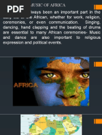 African Music Powerpoint | PDF | Drum | Rhythm