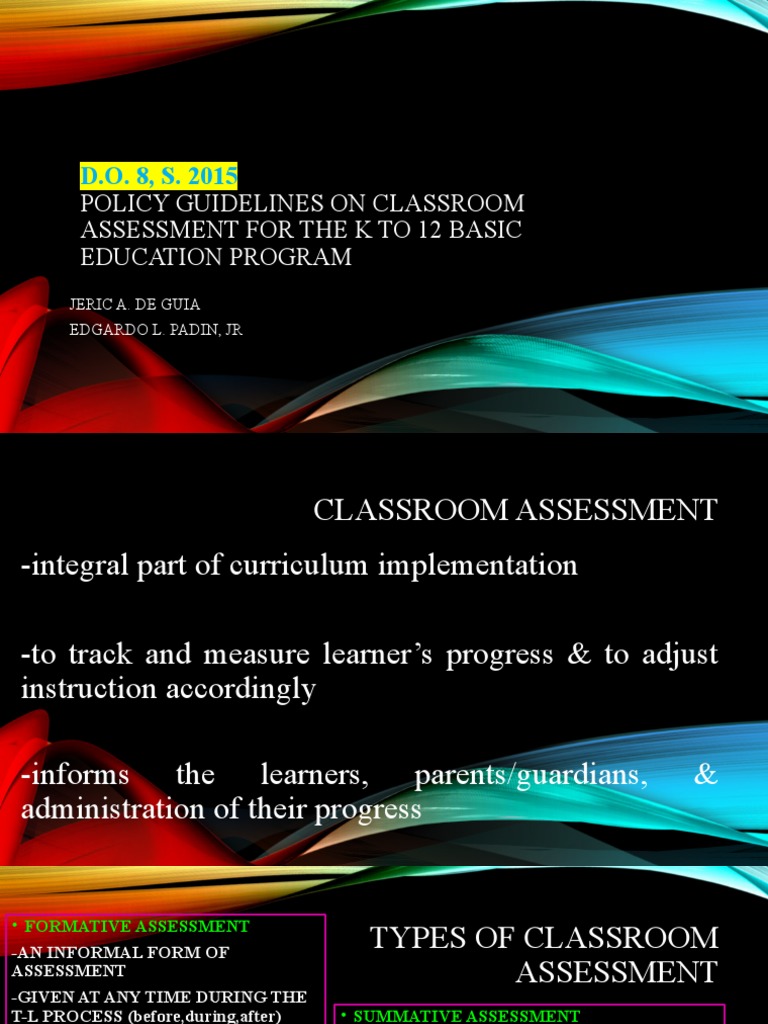 K 12 Classroom Assessment Guide Pdf Educational Assessment Learning