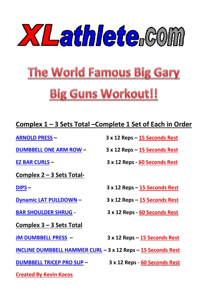 Big Guns Workout Plan | PDF