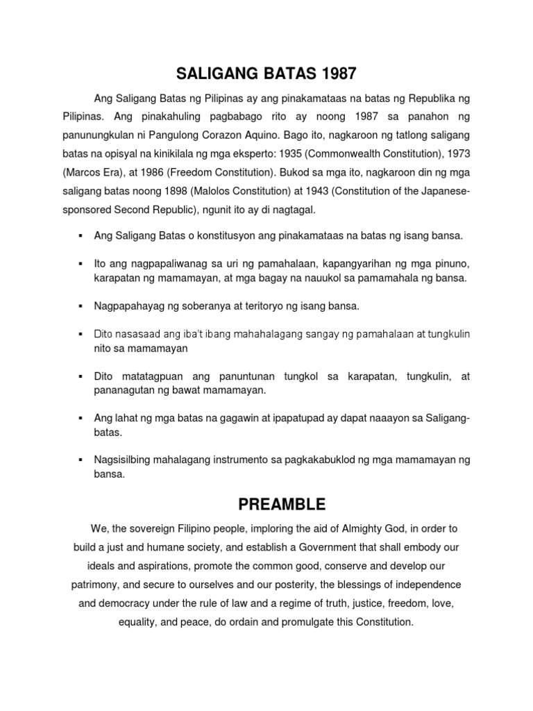 Preamble | PDF