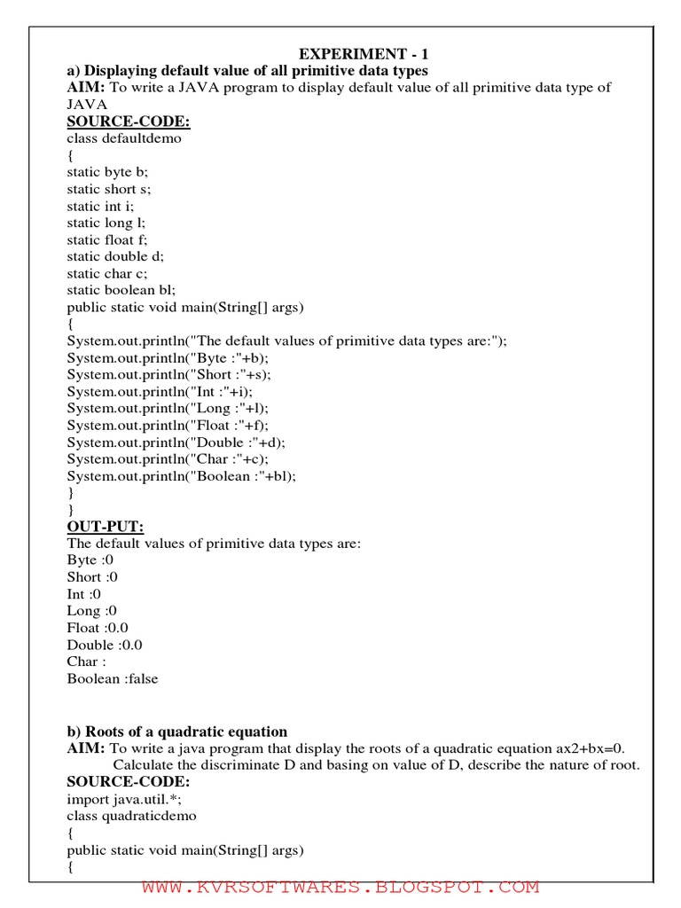 Exp 1 Pdf Parameter Computer Programming Computer Programming