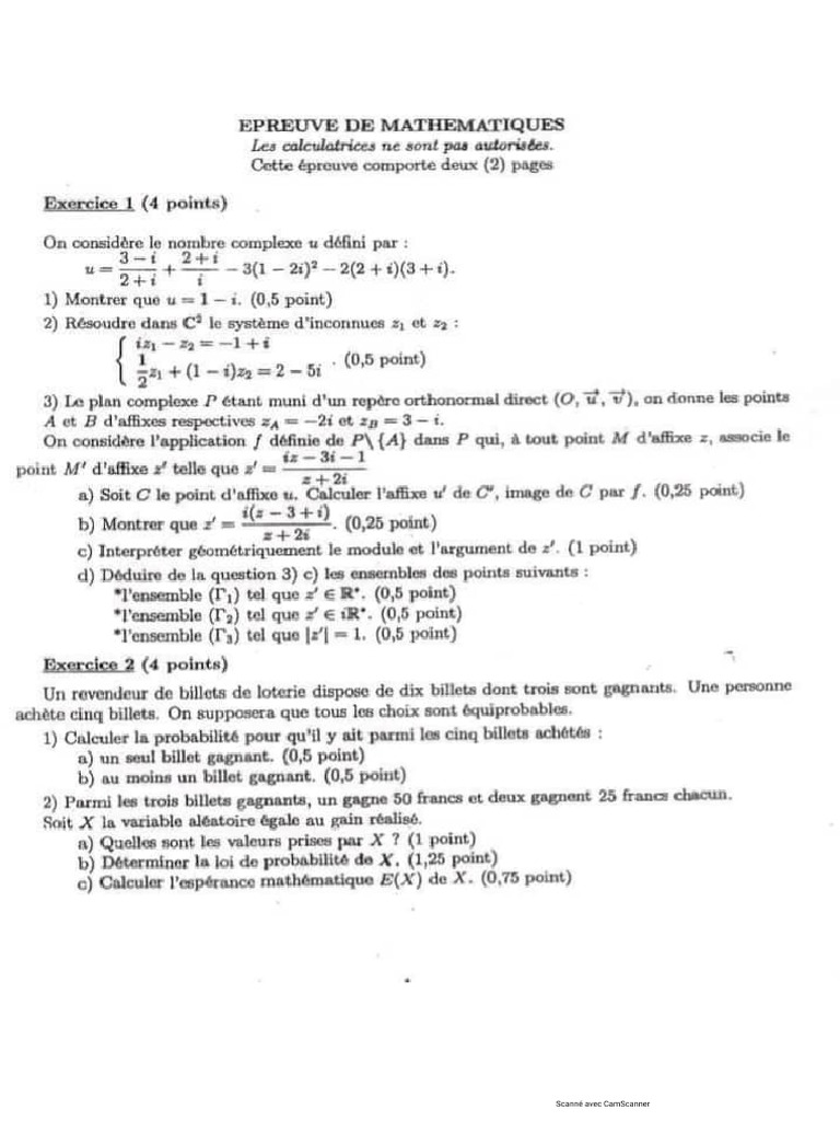 Exercices Corrigés Maths Pdf: Exercice 4Ème Maths À Imprimer – HRPL
