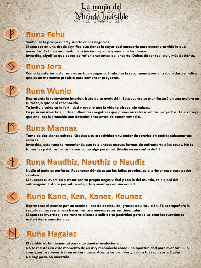 Guía Práctica de Lectura de Runas | PDF | Odin | Amor