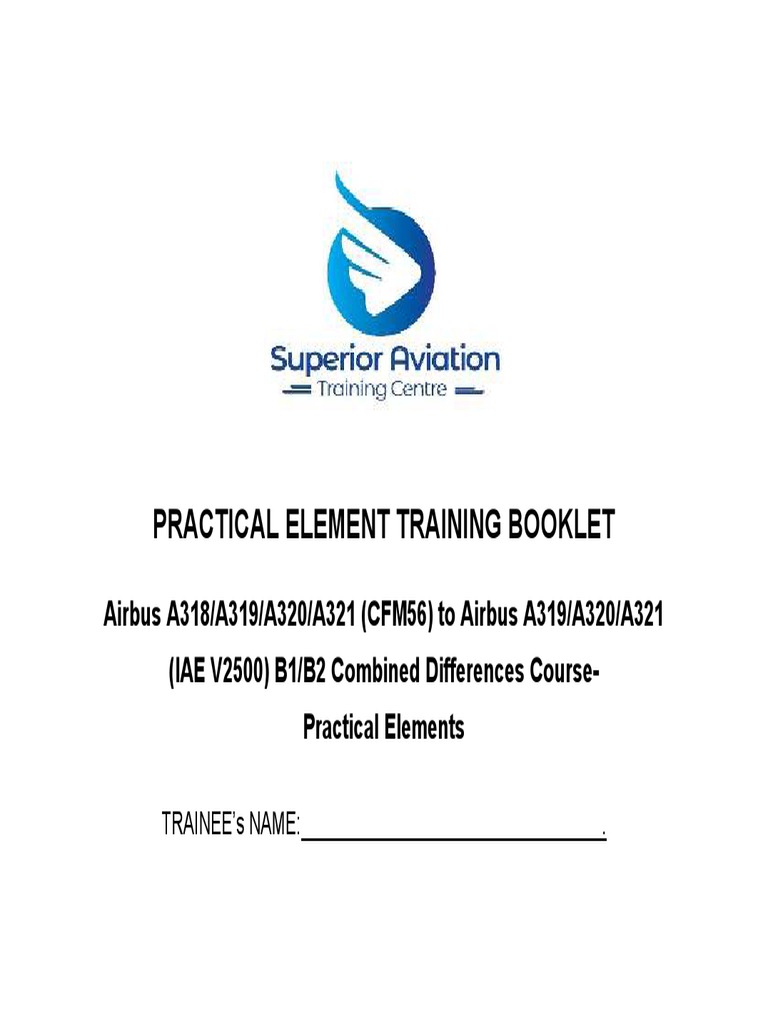 SATC-TF-23 - IAE V2500 ENGINE Practical Element Training Booklet | PDF ...
