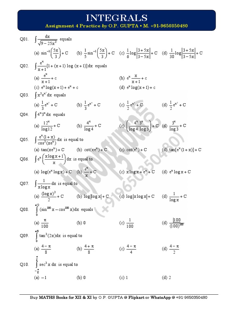 Advanced Math Solutions by O.P. Gupta | PDF | Mathematical Objects ...